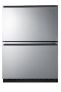 summit adrf244os adrf244os 24 inch wide 3.32 cu. ft. refrigerator drawers with freezer and ada design