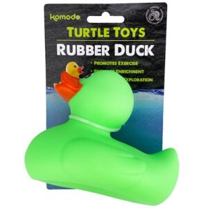 komodo rubber duck toy for aquatic turtles, assorted colors