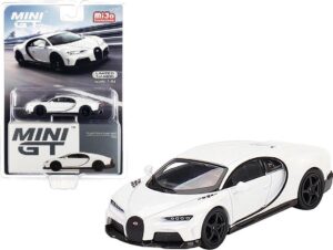 bugatti chiron super sport white 1/64 diecast model car by true scale miniatures mgt00440