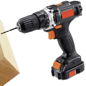 12V Cordless 3/8 in. Drill/Driver Kit with Lithium Battery and Charger Compatible with Warrior