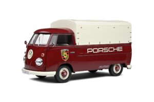 solido 421182320 1:18 volkswagen t1 pick-up porsche service red 1950