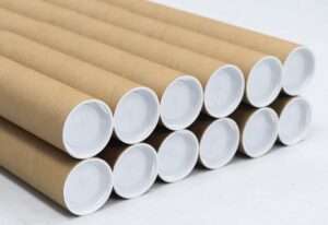 magicwater supply mailing tube - 2 in x 6 in - kraft - 12 pack - for shipping and storage of posters, arts, crafts, and documents