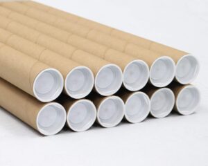 magicwater supply mailing tube - 1.5 in x 9 in - kraft - 12 pack - for shipping and storage of posters, arts, crafts, and documents