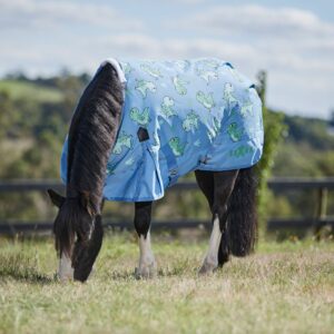 saxon 600d pony standard neck lite horse blanket, dinosaur print, 66"