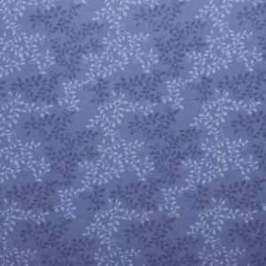 mook fabrics flannel leaves, colony blue