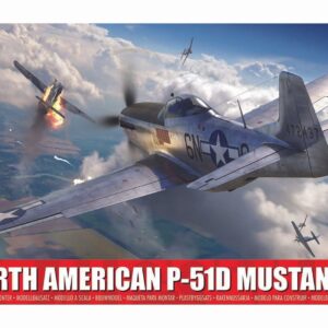 Airfix Model Airplane Kit Gift Set - A01004B North American P-51D Mustang, Plastic Plane Model Kits for Adults & Kids 14+, Skill Level 1, 1:72 Scale WW2 Military Aircraft Models for Beginners