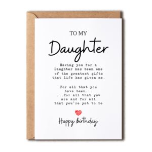 to my daughter - daughter birthday card - daughter is the greatest gifts in my life - birthday card for daughter - gift for daughter card- christmas gifts for daughter