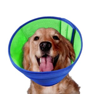 manamax extra soft dog cone collar for dogs after surgery adjustable dog cones for large medium small dogs lightweight dog recovery collar breathable elizabethan collar stop licking(medium)