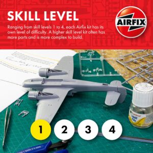 Airfix Model Airplane Kit Gift Set - A50190 Supermarine Spitfire & F-35B Lightning II 'Then and Now', Plastic Plane Model Kits for Adults & Kids 14+, Skill Level 1, 1:72 Scale WW2 Aircraft Models