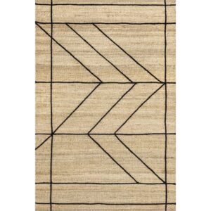 nuLOOM Vera Casual Geometric Jute Area Rug, 8x10, Natural