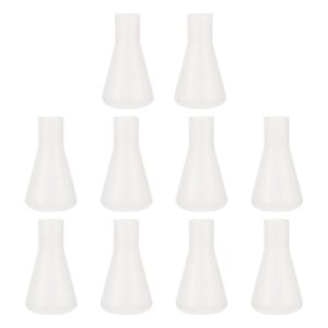 beakers 10pcs science scientific scale erlenmeyer flasks laboratory practical plastic lab experiment mouth for jar narrow flask supplies conical labs experimental glass