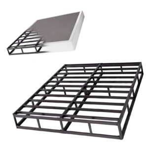 aardhen 9 inch high profile queen box spring strong metal frame mattress foundation, quiet noise-free,easy assembly, 3000lbs max weight capacity