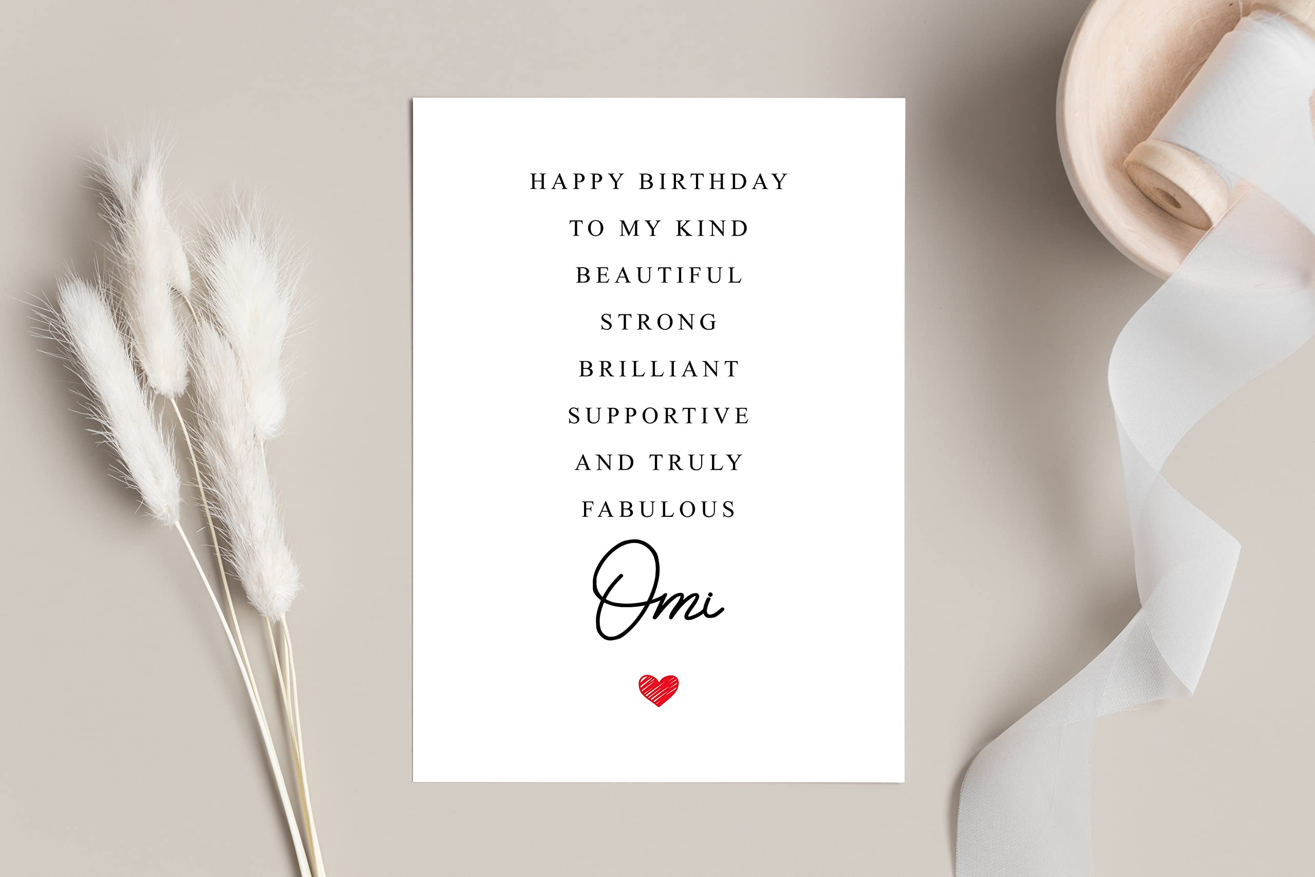 Omi Birthday Card Poem - Amazing Omi Gift - Birthday Card Omi - Special Omi Birthday Card - Birthday Card For Omi