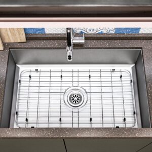 HW-Kitchen 24" x 12" Sink Protector for Kitchen Sink - Stainless Steel Kitchen Sink Rack for Bottom for Sink - Sink Mat - Sink Drying Rack - Kitchen sink protector - Farm Sink Rack for Bottom of Sink