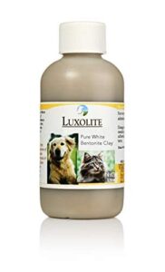 vitality science luxolite bentonite clay for cats and dogs | anti diarrhea, nausea, upset stomach, loose stool, gas relief | cleanse for digestive & immune support