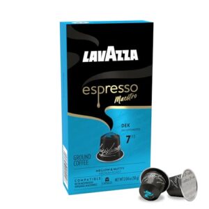 Lavazza Espresso Maestro Decaf (DEK) Aluminum Capsules Compatible with Nespresso* Original Machines, Medium Espresso Roast, Arabica and Robusta Blend (60 Capsules)