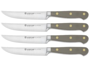 wÜsthof classic velvet oyster 4 piece steak knife set