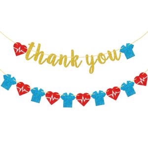 thank you banner, thank you nurses, thank you doctors, doctor banner, nurse birthday theme, hospital banner, medical decorations