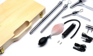 o.r grade electric sigmoidoscope set for ob/gynecology/sigmoidoscopy/rectal with wooden box