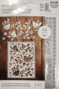 momenta birds on a branch background mat cutting die