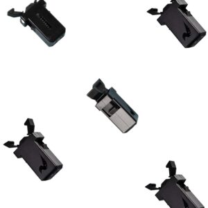 Sooyee Trash Can Plastic Lock Self 5pcs Black Self,Locking Switch Replacement Catch Compatible Touch Lid Bin Repair Clip