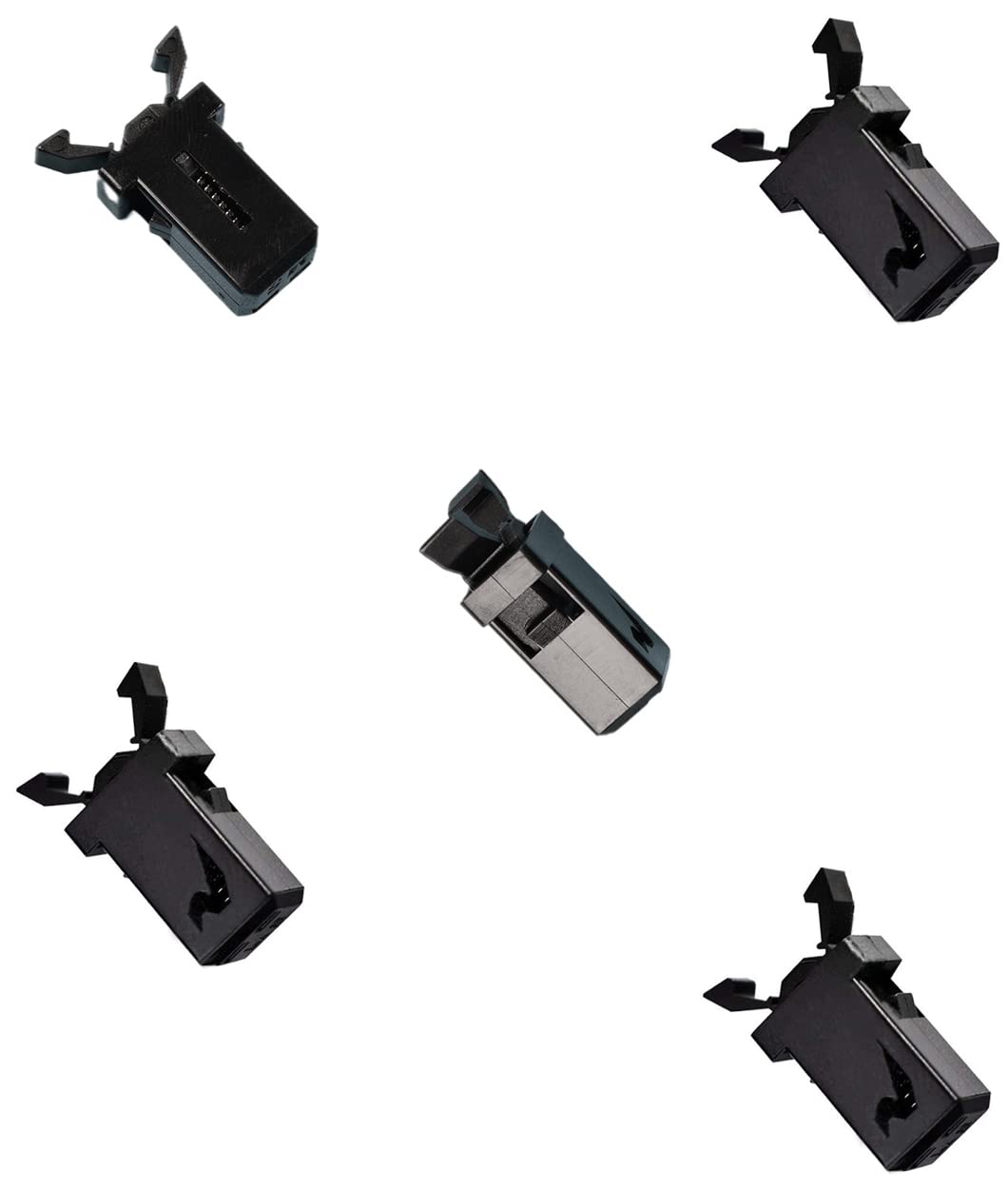 Sooyee Trash Can Plastic Lock Self 5pcs Black Self,Locking Switch Replacement Catch Compatible Touch Lid Bin Repair Clip