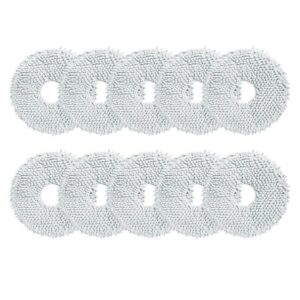 howay 10 pieces replacement pads mop rags suitable for dre-e bot l10s ultra for x10 robot vacuum cleaner mop cloth accessories