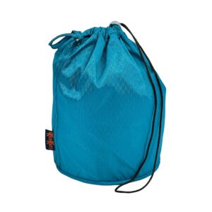 knowknits deep ocean jewel color goknit pouch knitting project bag with loop & drawstring (medium)