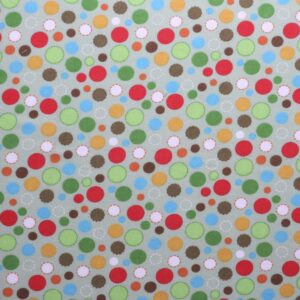 mook fabrics flannel prt multi circle, mint