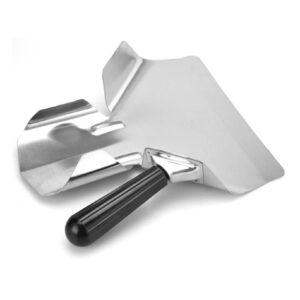 joyangy french fry popcorn scoop scooper, stainless steel popcorn scoop, quick fill tool for chip popcorn bagger bags, multipurpose utility scooper for popcorn machine ice candy snacks desserts