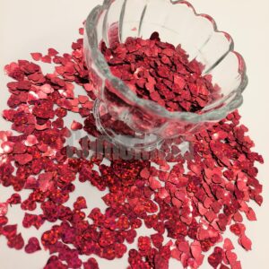 Comemela Confetti Hearts Shaped Confetti 5000Pcs Tiny Heart Confetti Red Confettifor Table Glitter for Valentine's Day Decoration, Wedding Confetti, Glitter Confetti Engagement Supplies (Red Hearts)