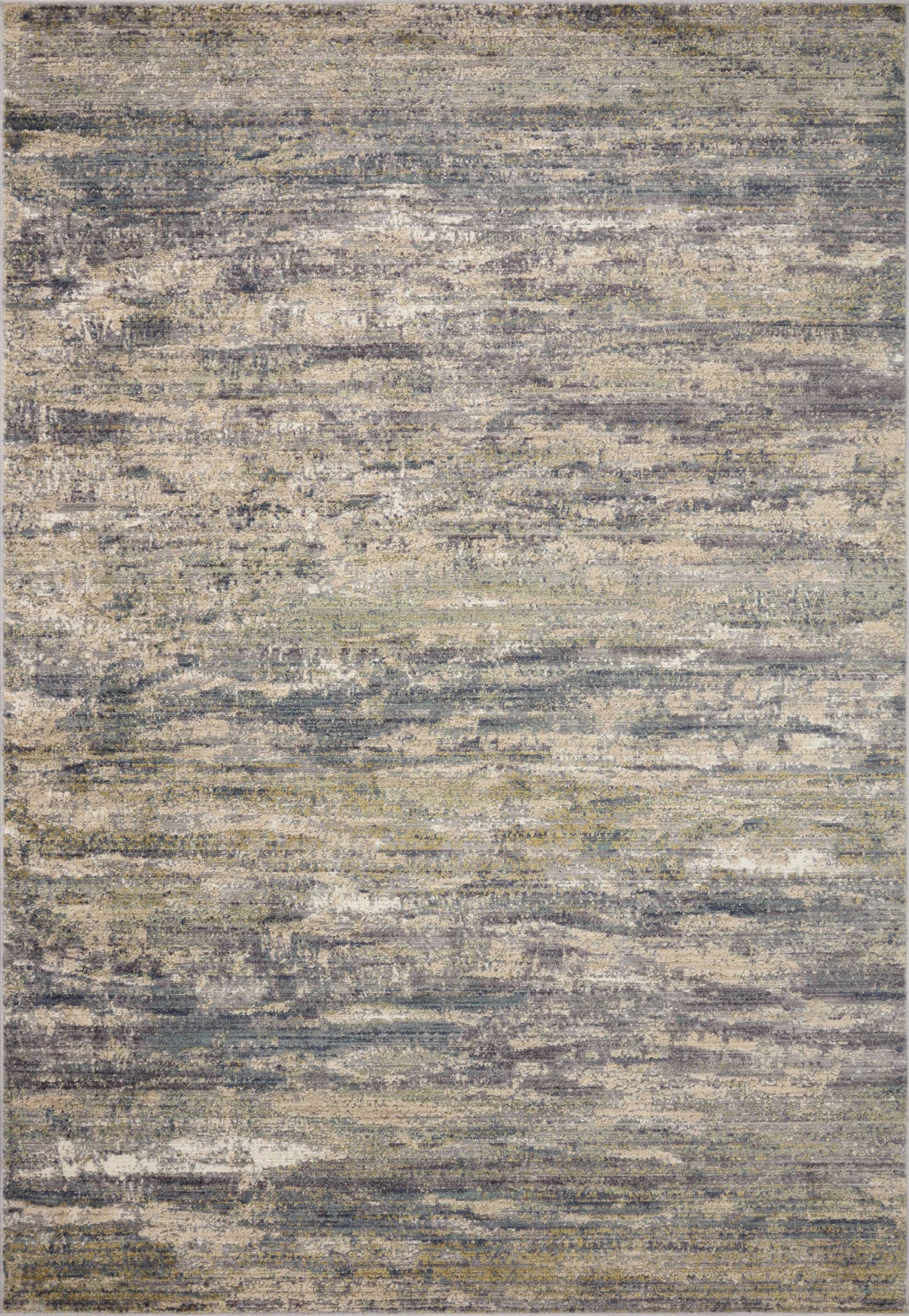 Loloi Arden Rug, Granite & Ocean 2'-6" x 4'-0" Area Rug – Neutral Accent Rugs for Living Room, Bedroom, Entryway & Hallway, No Shed High Traffic Area Home Decor Rug