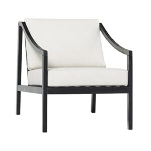 walker edison dekian outdoor chairs, black wash