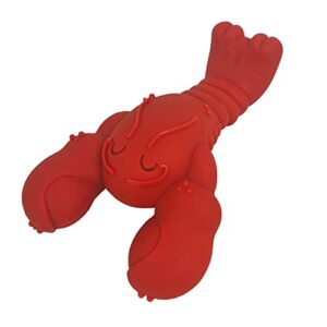 nylabone power chew lobster dog chew toy, cute dog toys for aggressive chewers, filet mignon flavor, x-large/souper (1 count)