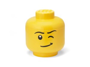 room copenhagen lego storage head, large, yellow