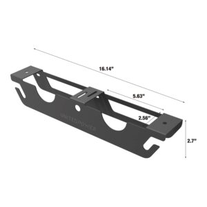 UNITEDPOWER Angle Grinder Holder - 2 Bay Angle Grinder Rack/Stand Storage Rack with Cord Hanger, Wall mount Bracket for Cutters Polishers, Garage and Workspace.