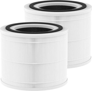 true hepa replacement filter 14 compatible with 240 air puri-fier, 3-in-1 true hepa filter replacement, grade true hp-14 with activated carbon filter, 240 hp-14 filter, 2 pack