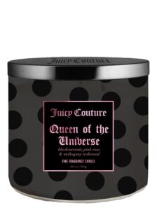 queen of the universe by juicy couture candle, black