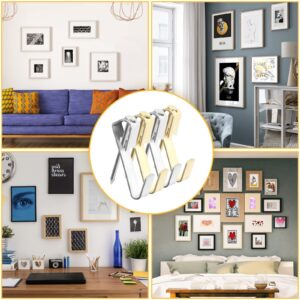 130 Pcs 30lb Picture Hangers – Multipurpose Picture Hanging Hooks Kit Drywall Wooden Wall Picture Hanging Nails