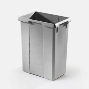 kitchen inventions hailo 42 liters large replacement waste bin euro cargo trash for commercial and residential use 44.38 quart capacity - gray