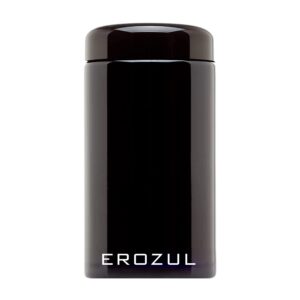 erozul 500 ml (1 oz) screw top airtight wide mouth ultraviolet glass jar with high uv protection