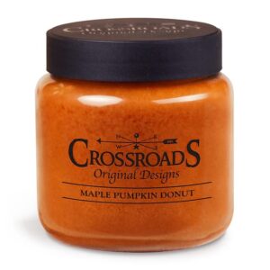 crossroads maple pumpkin donut, candle, 16 oz