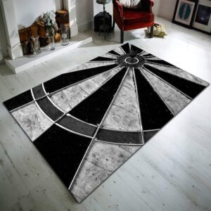 dart board rug, target board rug, game room rug, gamer rug,teen room rug, (70”x110”)=180x280cm