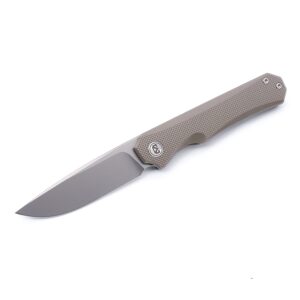 miguron knives m koraki ii front flipper folding knife 3.25" m390 blade bronze anodized titanium handle pocket knife mgr-606bnii