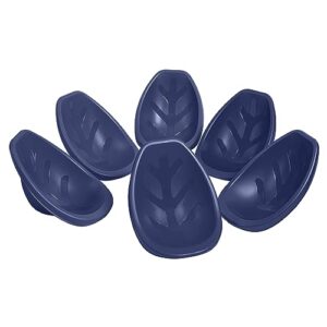 ecr4kids leaf floor seat, rocker chair, navy, 6-piece