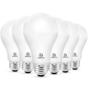 150 watt led light bulb, super bright a21 daylight 5000k, non-dimmable, 2300lm, high lumen light bulbs, ul listed, 6-pack