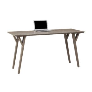 realspace® trezza 60"w writing desk, light oak