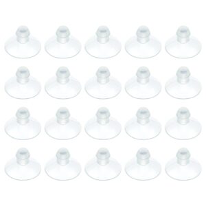 risbay 18mm clear suction cups,pvc plastic sucker pads without hooks and holes,20-pack