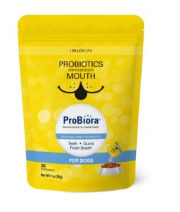 probiora for dogs | dog probiotic supplement for oral care | pet probiotics to reduce bad breath | dog nutritional supplement for dental health | 30 servings (pouch)