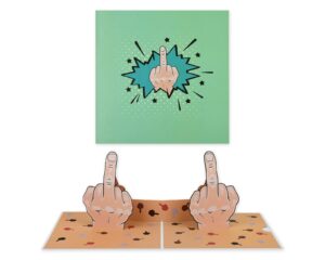 ds. distinctive style funny birthday cards middle finger pop up card gag gifts for adults